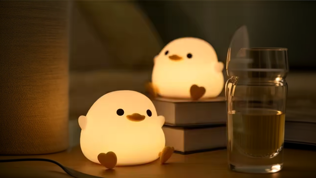 Cute Dodo Duck Silicone LED Night Light - Rechargeable