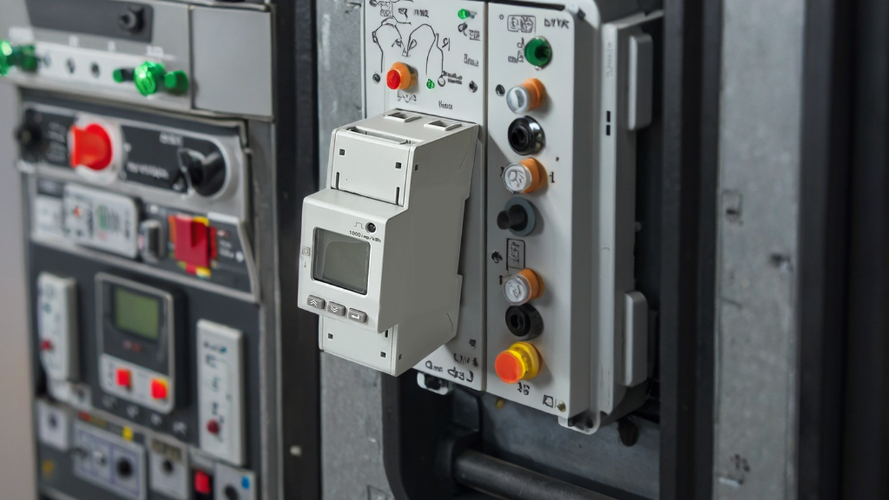 Single Phase Digital Energy Meter with RS485 Modbus RTU Din Rail Kvarh ...